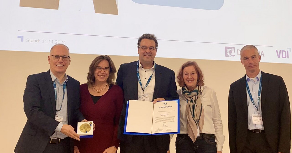 Norbert Kockmann is awarded with the VDI Plaque of Honour - Laboratory ...